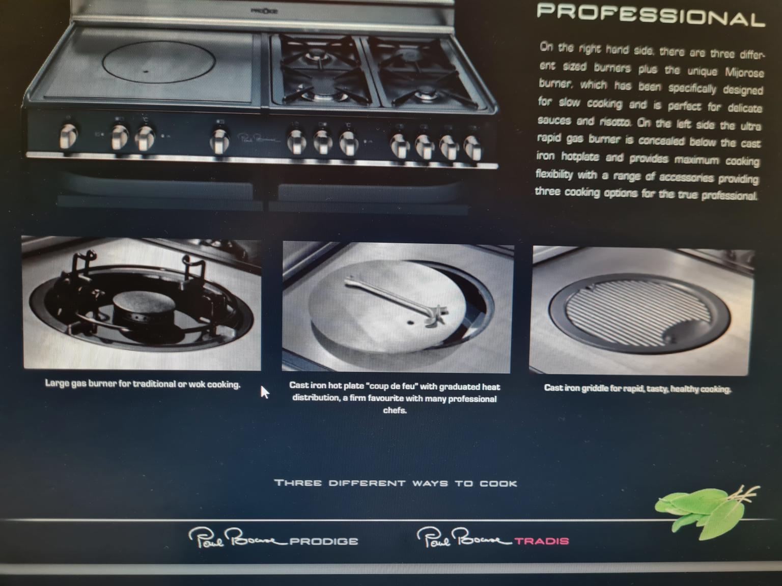 Rosieres Paul Bocuse RBC127 120cm Range Cooker - Shop Zone